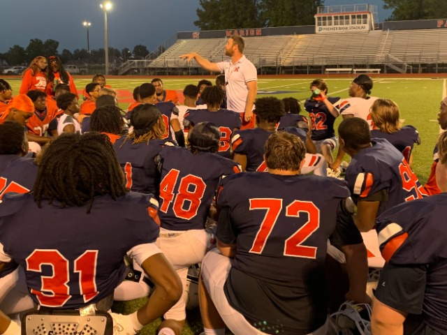 Navy tops red in Marion spring football game - Chisholm Trail High ...