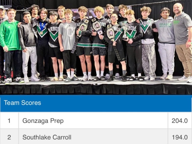 Dragon Wrestling placed 2nd at Gut Check Invitational - Southlake ...