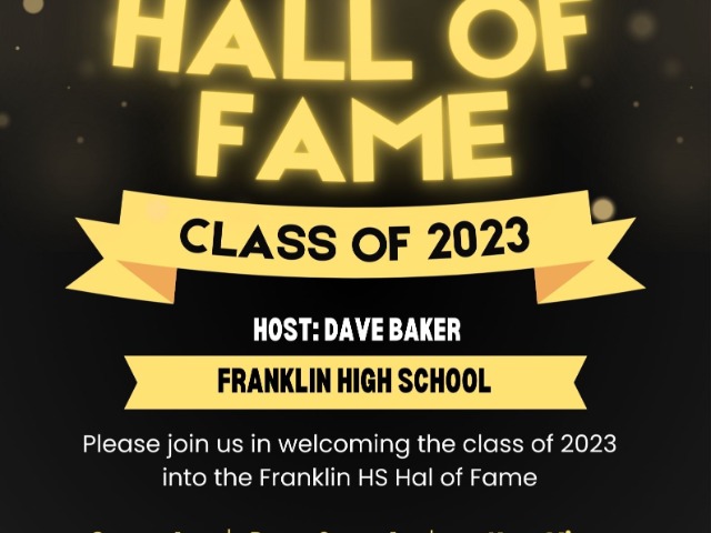 Franklin Hall of Fame Class of 2023 - Franklin High School | Franklin ...