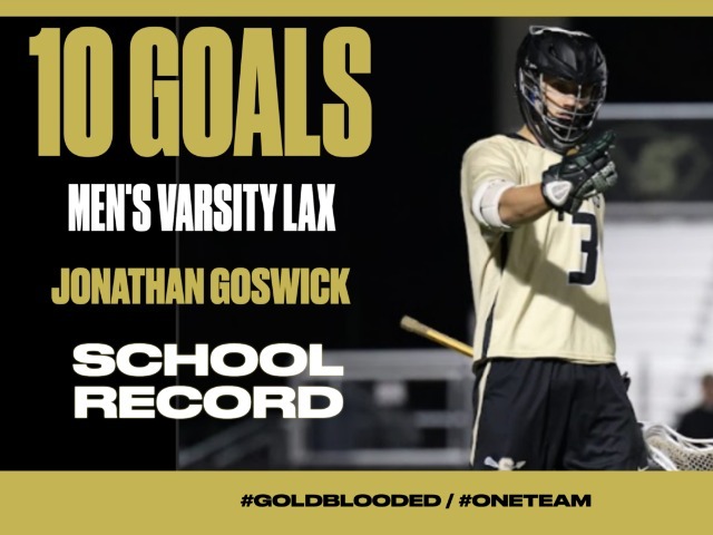 Jonathan Goswick Breaks Single Game Goal Record - Socastee High School ...