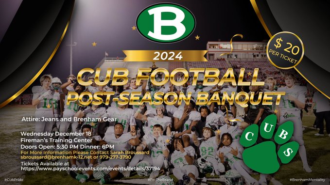 Brenham High School (Brenham, TX) Athletics - Schedules, Scores, News ...