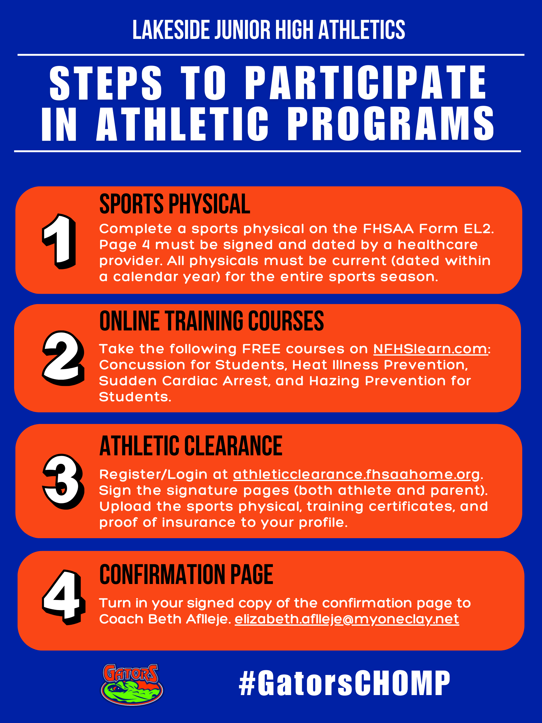 Lakeside Junior High School (Orange Park, FL) Athletics