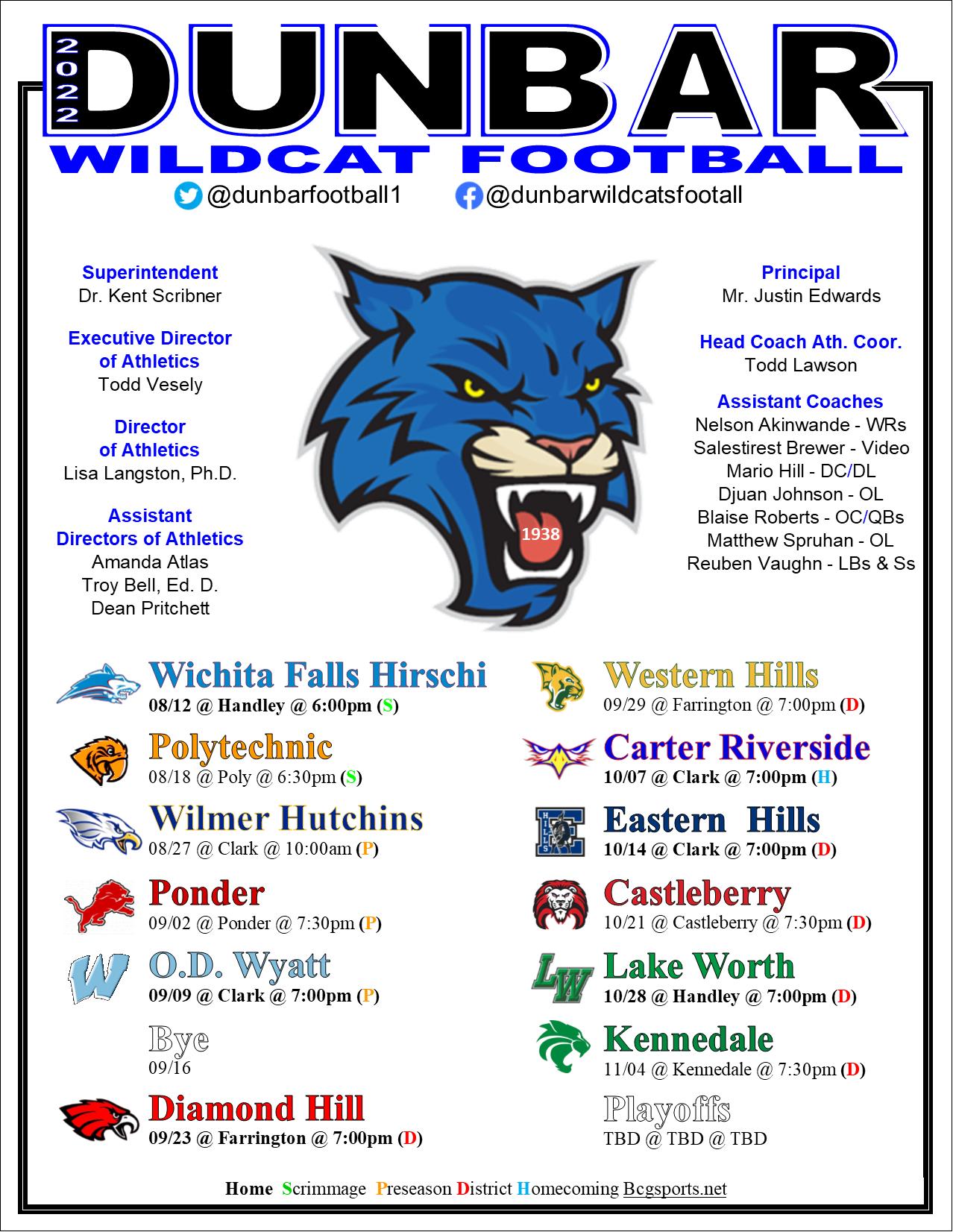 Dunbar High School (Fort Worth, TX) Athletics