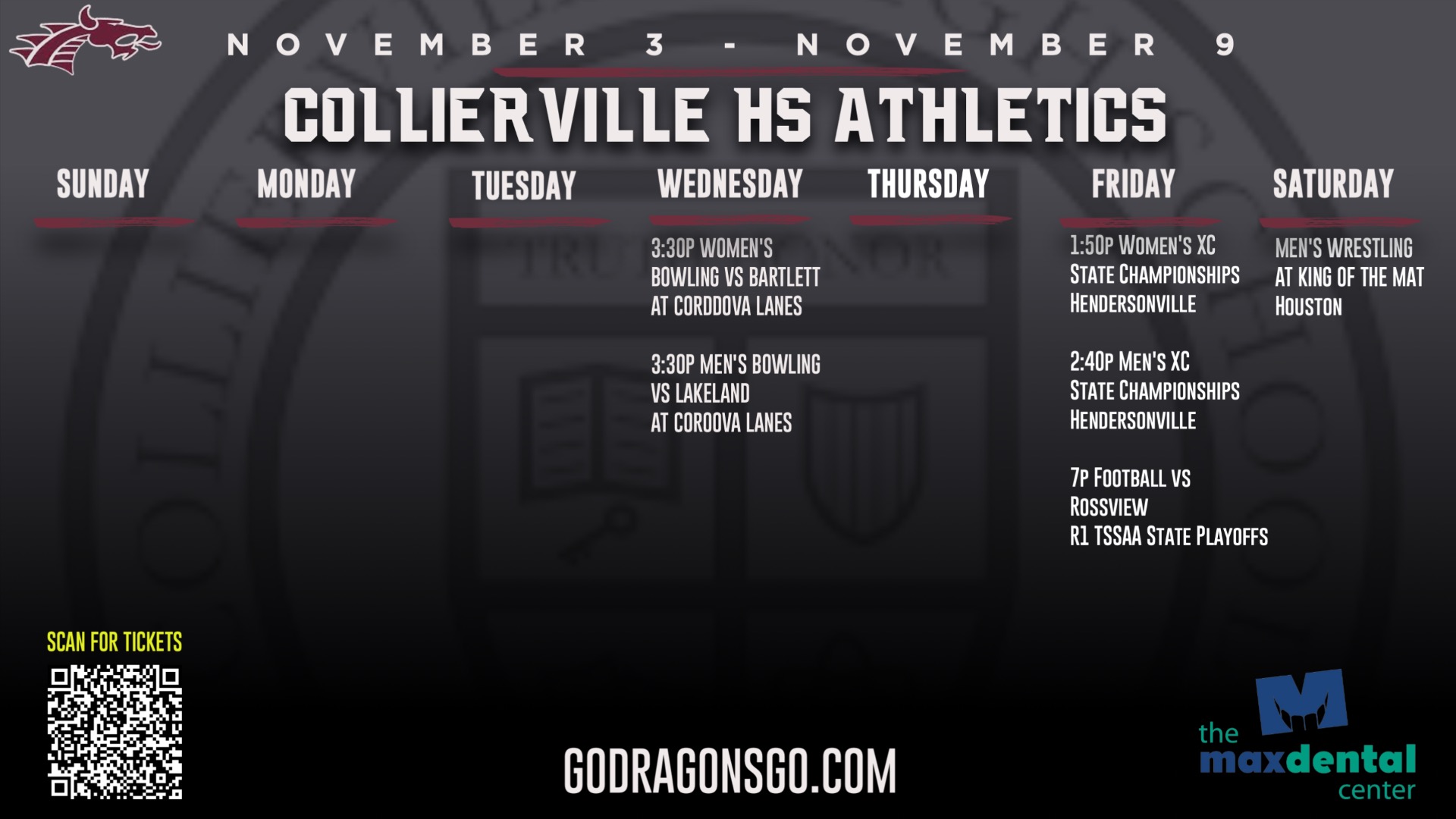 Collierville High School (Collierville, TN) Athletics - Schedules ...